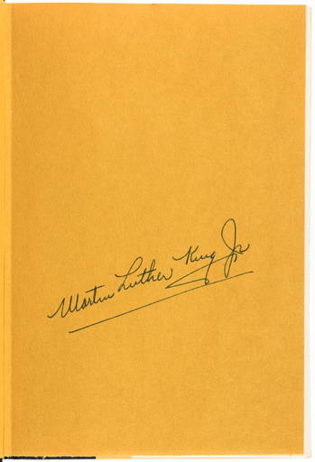 Martin Luther King Jr. With Secretarial Signature