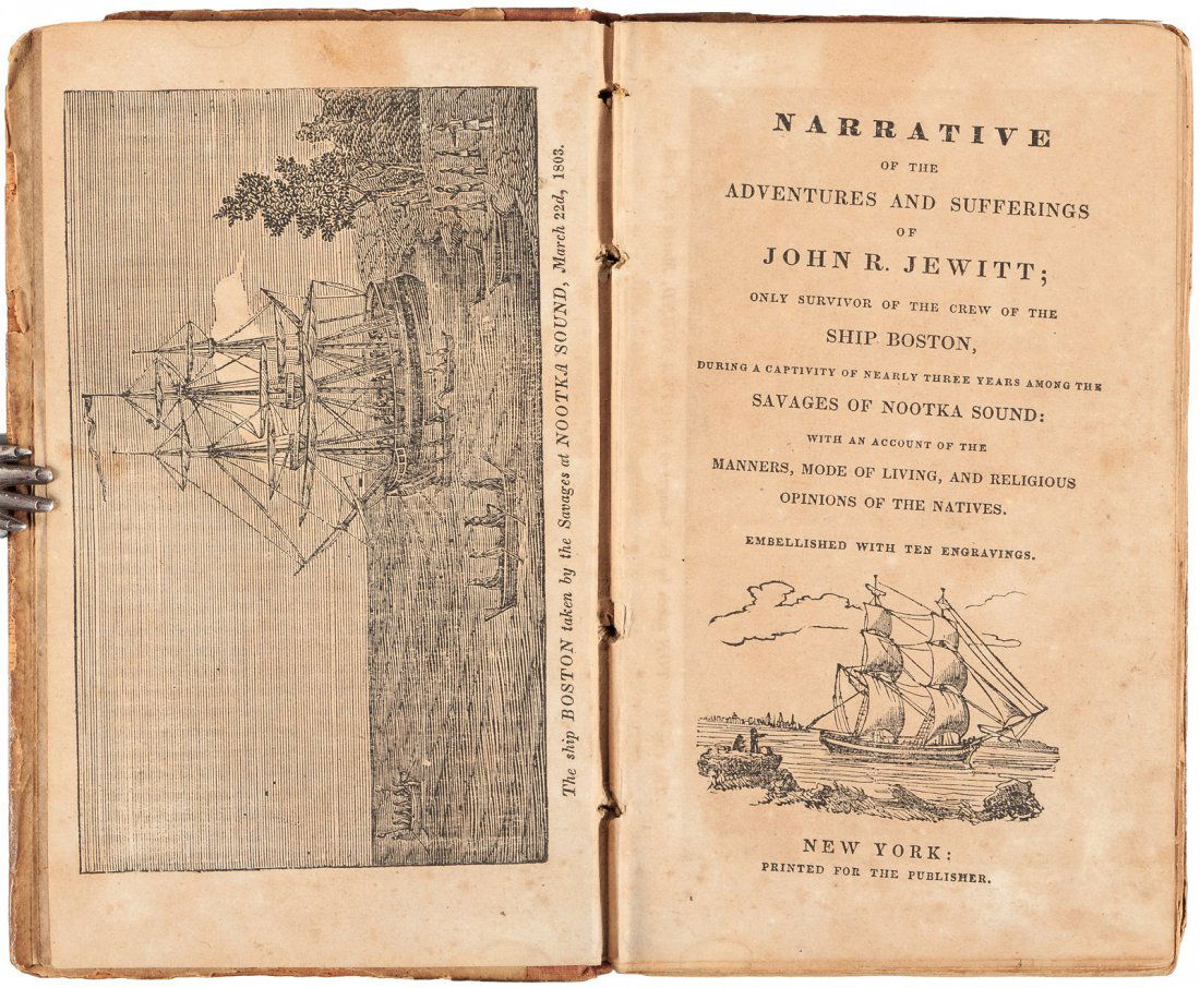 Jewett captured by Nootka Sound Indians - Mar 10, 2016 | PBA Galleries ...