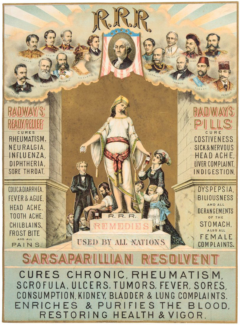 Radway’s Ready Relief And Pills advertising sign