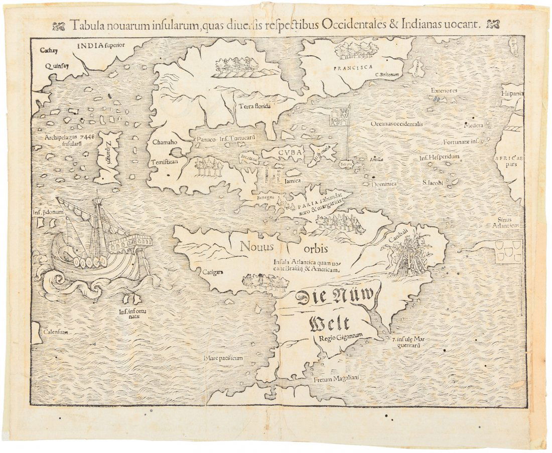Munster map of New World 1550