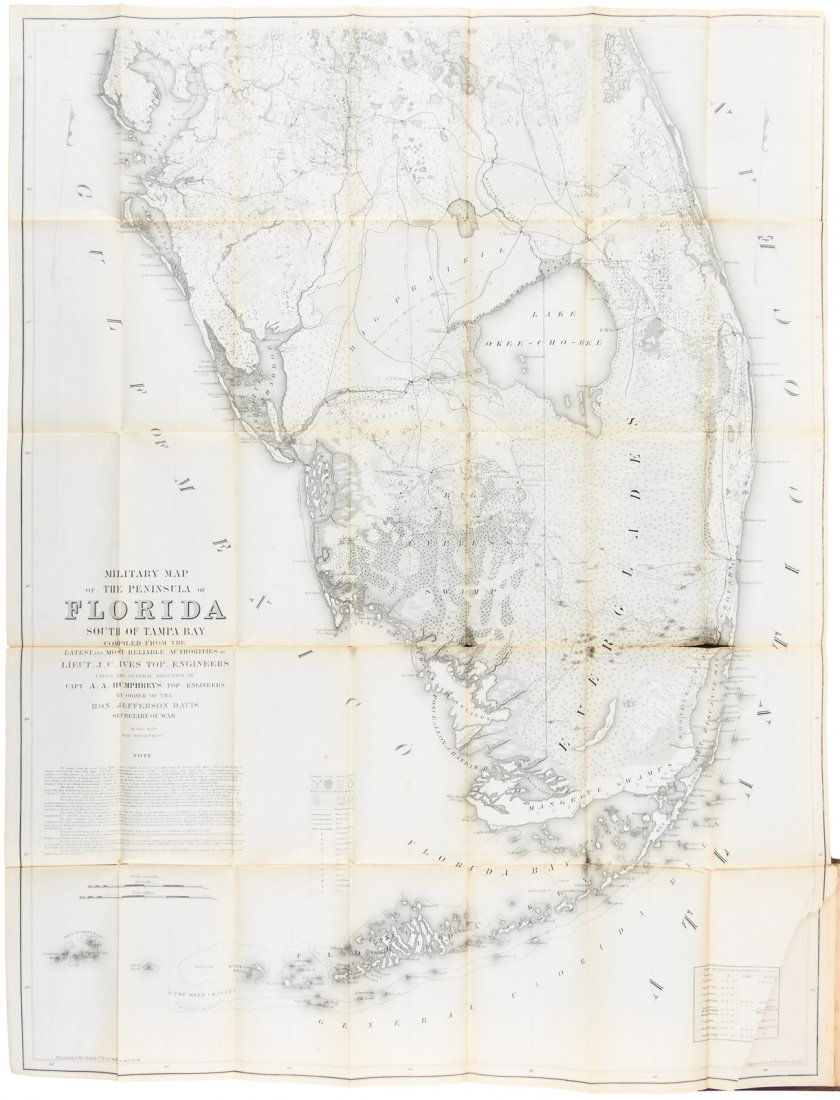 Military map of Florida 1856