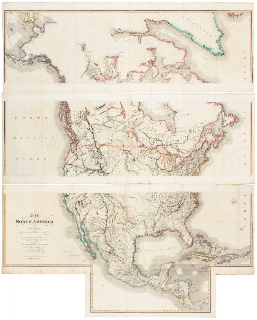 Large Wyld map of North America 1825