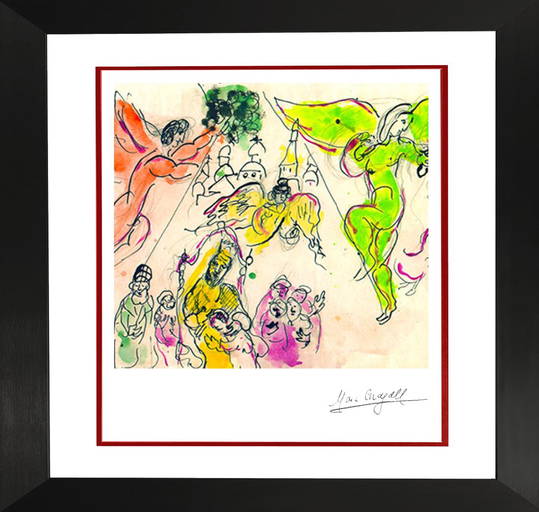 Marc Chagall Dancing Angle Lithograph