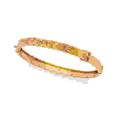 An Antique Gold Belt Bangle In 9ct Yellow Gold, The Hinged Bangle ...