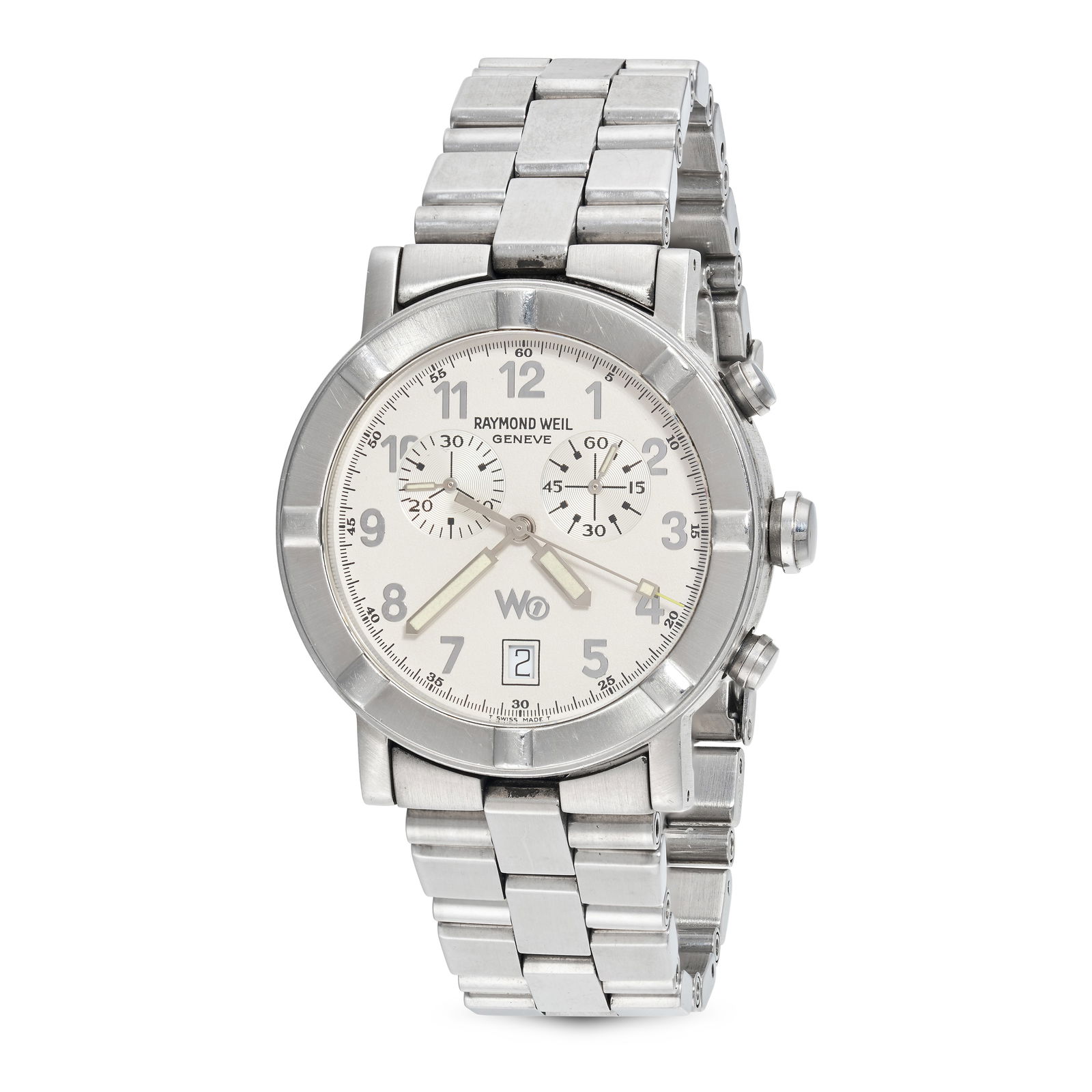 Raymond Weil - A Raymond Weil W1 Chronograph Wristwatch In Stainless ...
