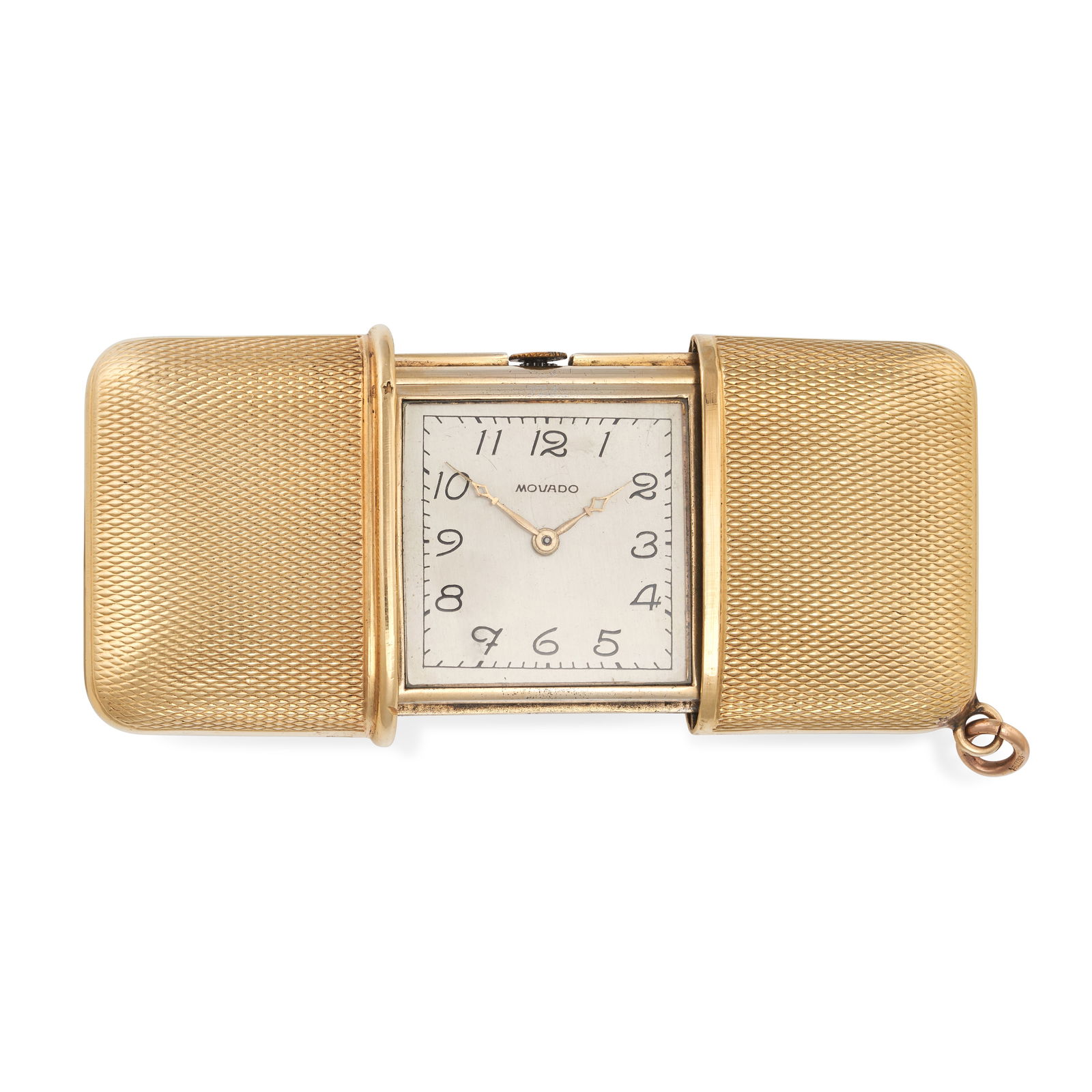 Movado - A Vintage Movado Travel Clock In 18ct Yellow Gold And Swiss ...