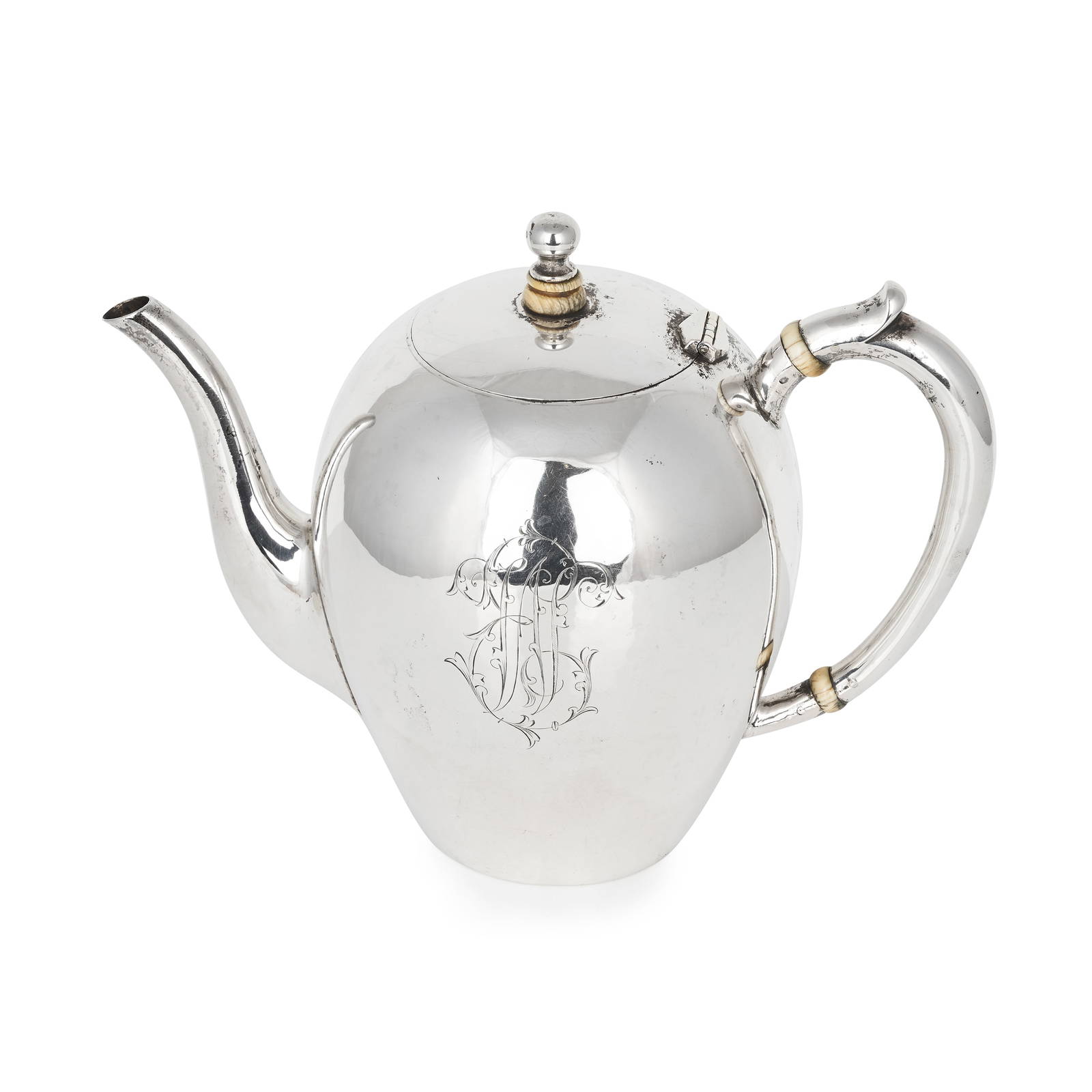 No Reserve - An Antique Imperial Russian 84 Zolotnik Teapot, Pavel ...