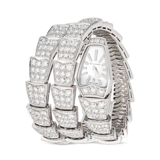 Bulgari, An Important Diamond Serpenti Watch In 18ct White Gold, Ref ...