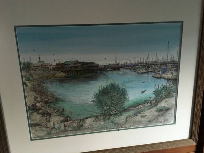 James Orlando Ogle Signed Original Water Coloring