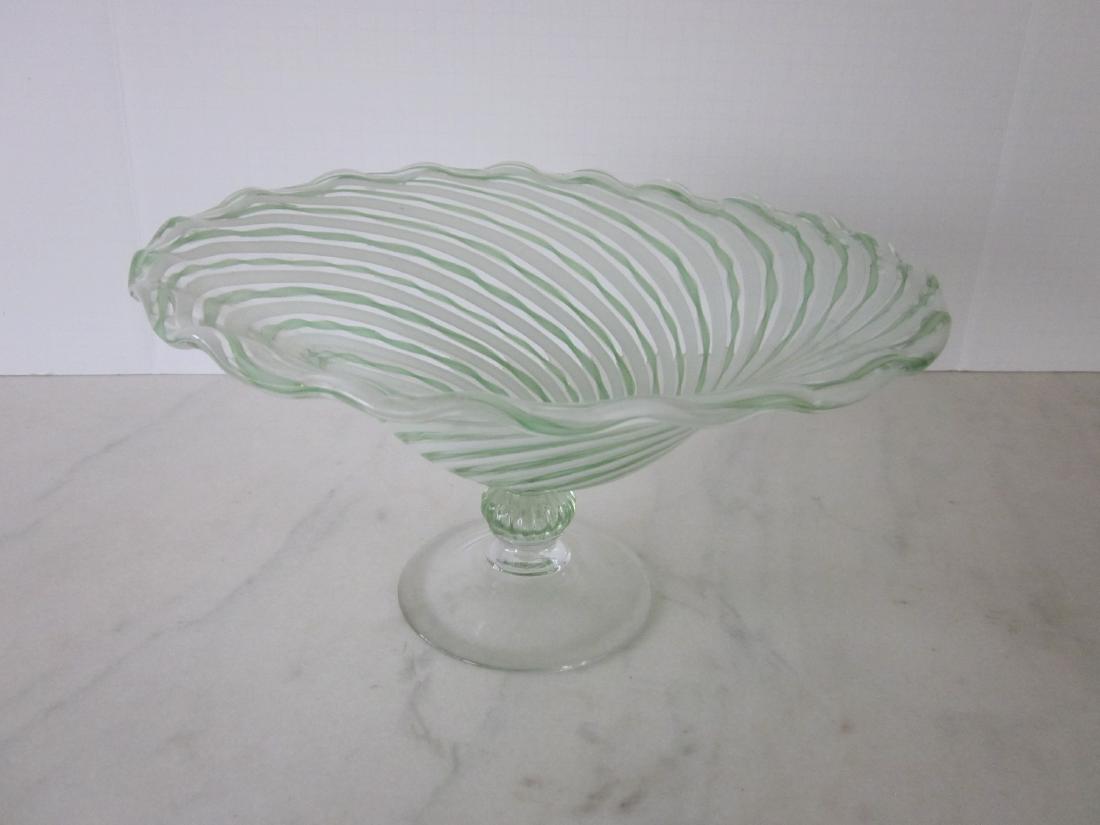 Murano Venetian Glass Compote