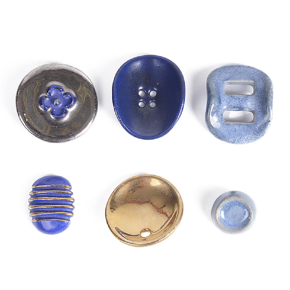 Lucie Rie (Austrian/British, 1902-1995) Six Buttons,