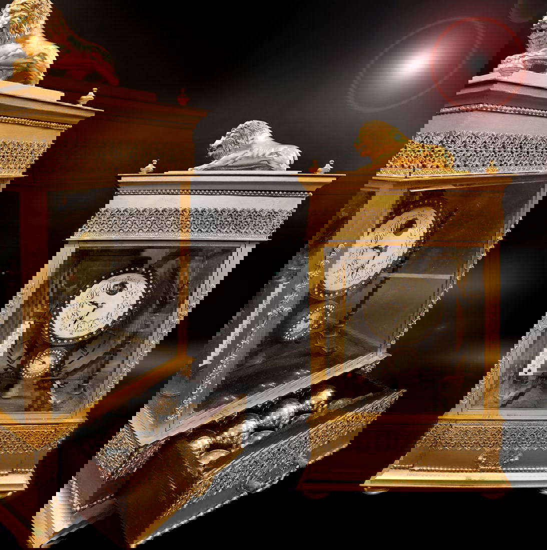 A Large French Bronze Mechanical Falling Ball Clock Auction