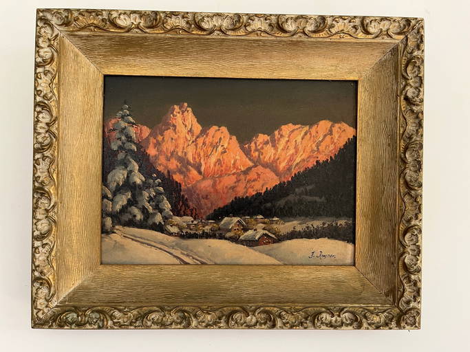 Mountain Scene, By Frances Rayner