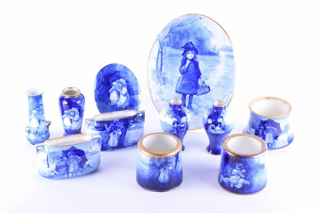 A Collection Of Royal Doulton Blue Children Series