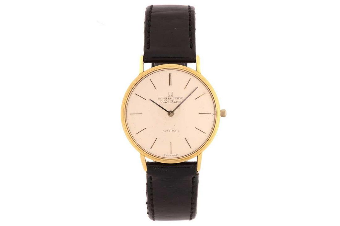 A Universal Geneve Golden Shadow Automatic Watch, Featuring A Swiss ...