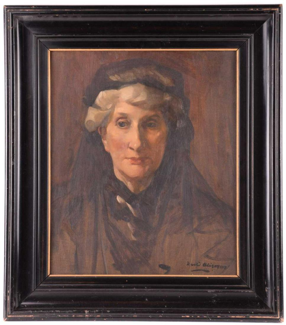 David Alison (1882 1955), Portrait Of Mrs Wilson (lt. Col. Wilson ...
