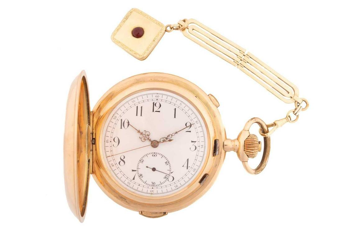 An Audemars Freres Full Hunter Chronograph Repeater, Featuring A ...