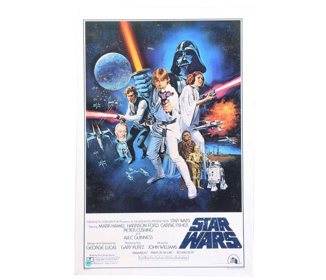 Star Wars (1977), A Us One Sheet Film Poster, 'style C', Artwork By Tom ...