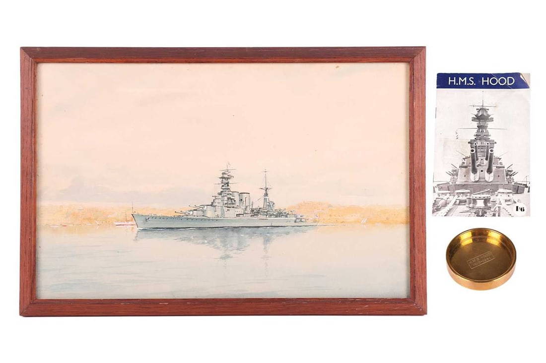 From The Estate Of Captain Ralph Kerr Cbe Rn (1891-1941), Hms Hood In ...
