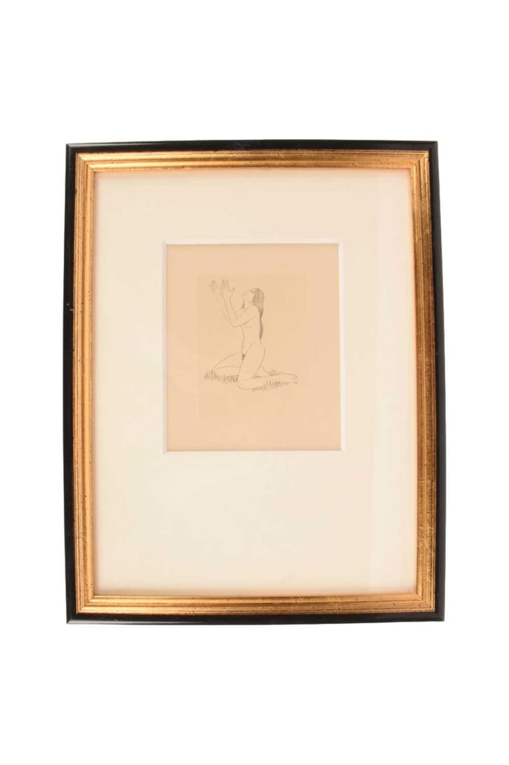 Eric Gill (british, 1882 - 1940), Earth Waiting, Etching, 17cm X 14cm ...