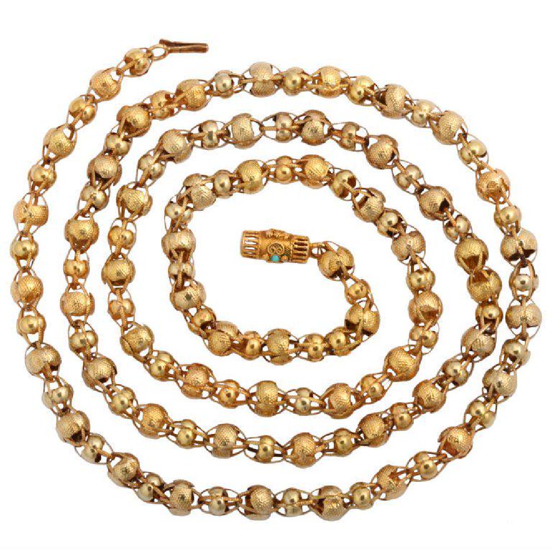 Long Georgian Chain Necklace