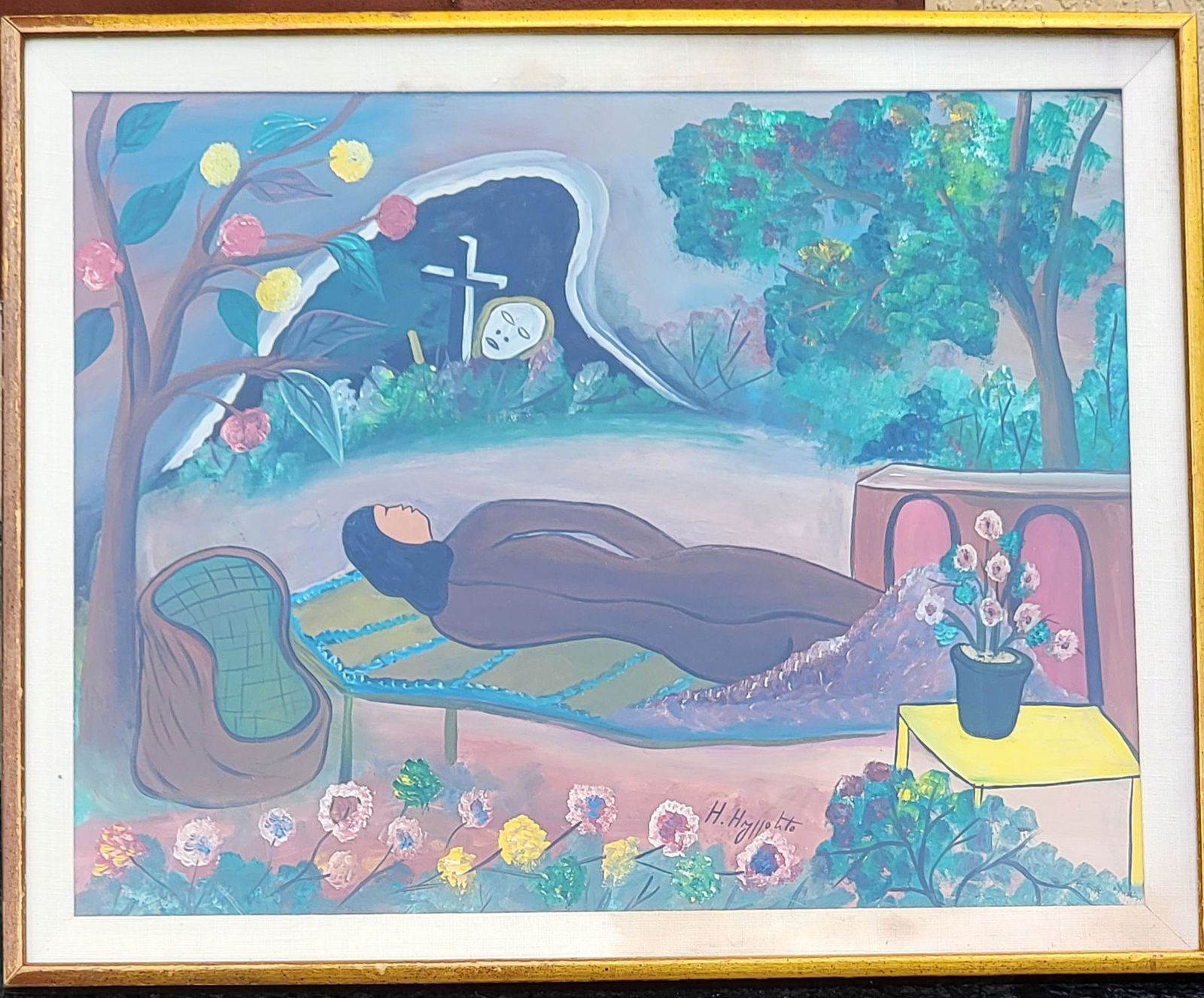 Hector Hyppolite ,in The Style Of, He Was A Haitian Painter. Considered ...