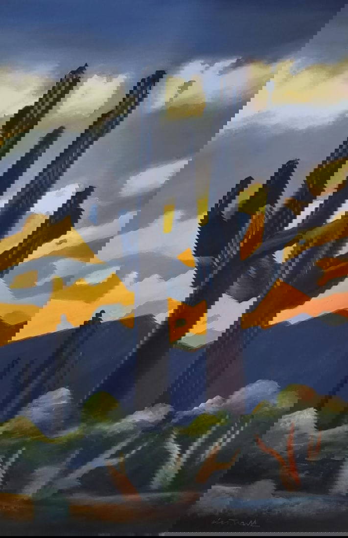 Ed Mell Was An American Painter From Phoenix, Arizona. He Specialized ...