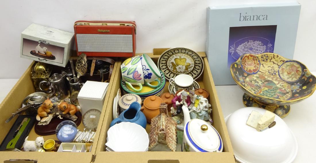 Caithness 'Cauldron' glass paperweight, Swarovski