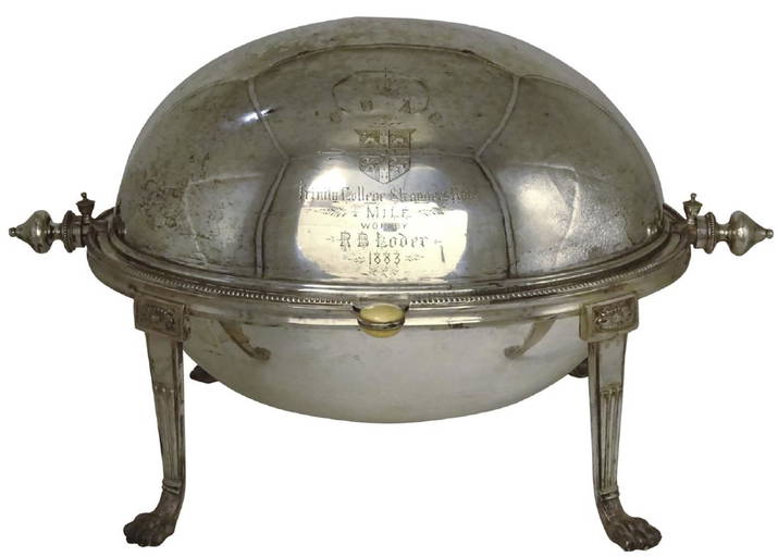 Victorian Silver Plated Breakfast Dish With Revolving