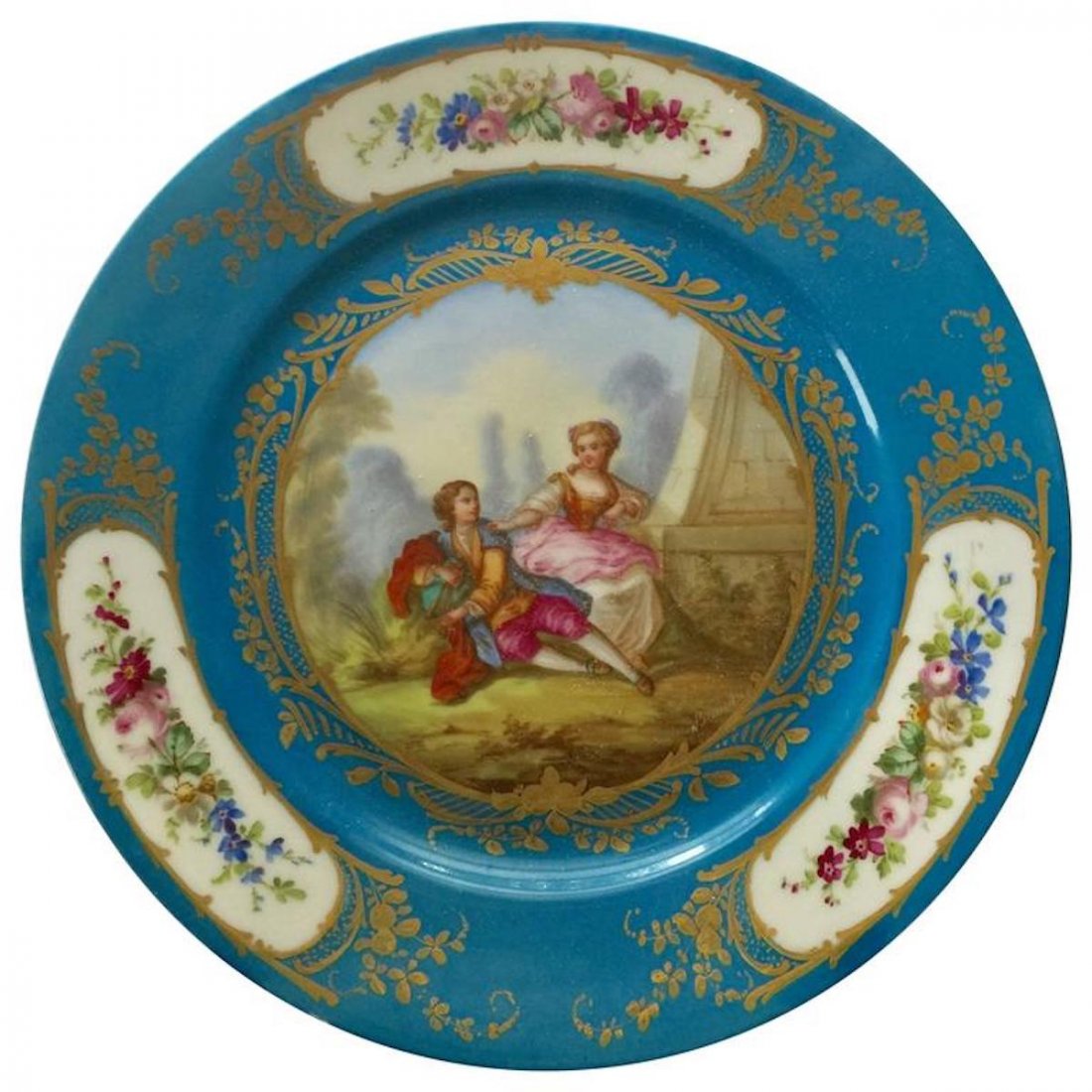 Hand-Painted French Sevres Porcelain Plate Signed - Jan 12, 2019 ...
