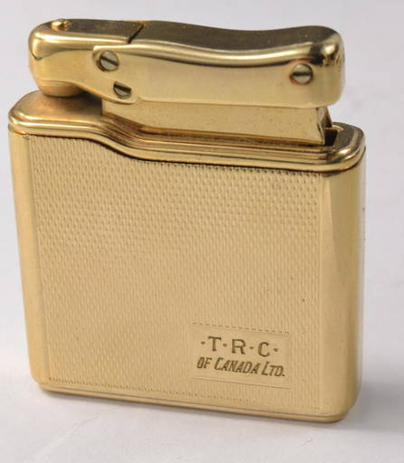 Rare 1940?s Vintage Colibri Gold Plated Petrol Lighter