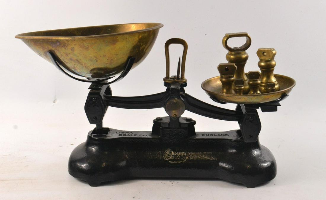 Vintage Librasco Pan Scales With Weights