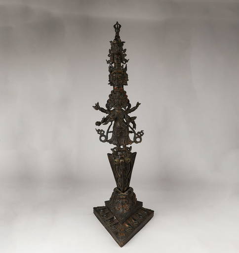 A Vintage Bronze Vajra Buddhist Tool