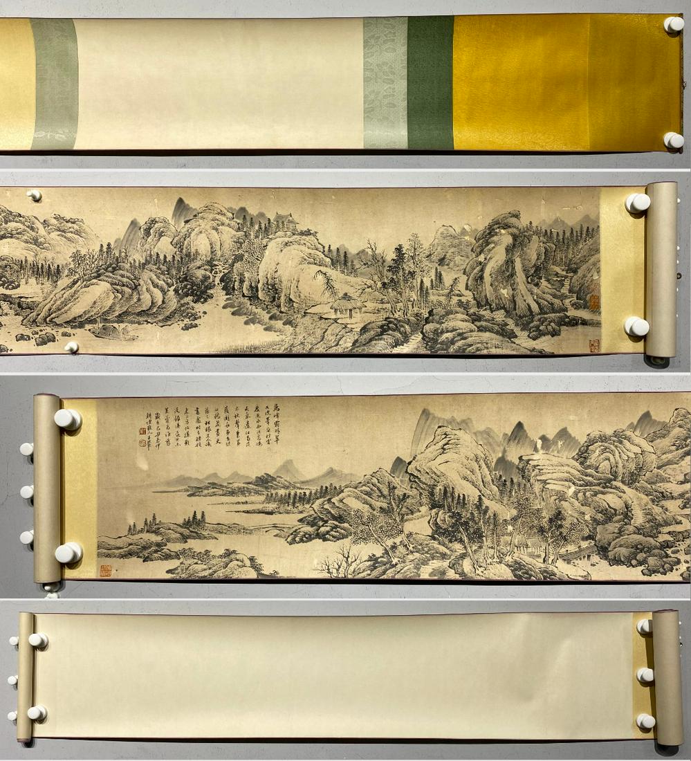 A Chinese Horizaontal Painting Hand Scroll