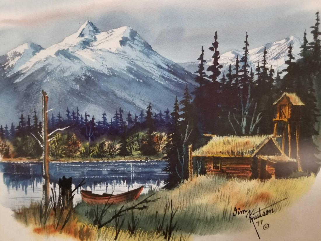 Jim Knutson original watercolor on board