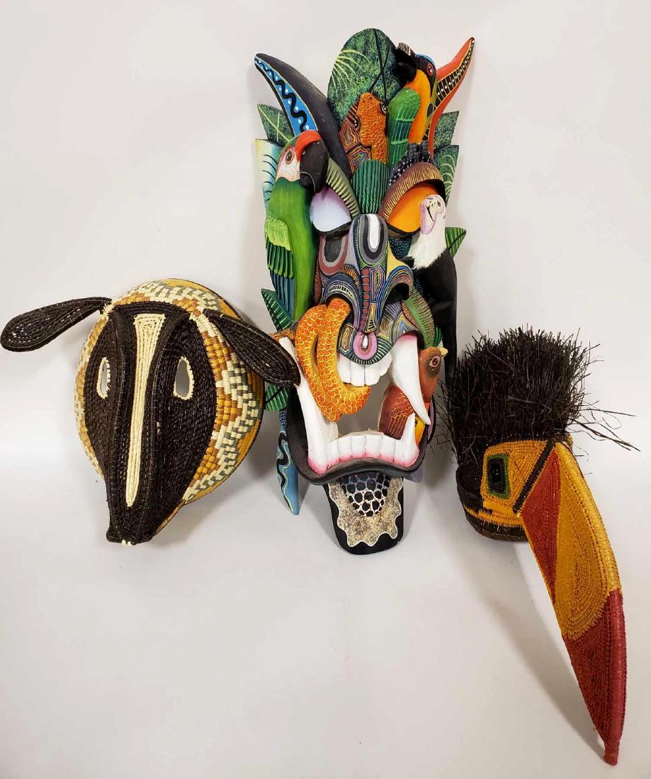 Three South American Figural Masks