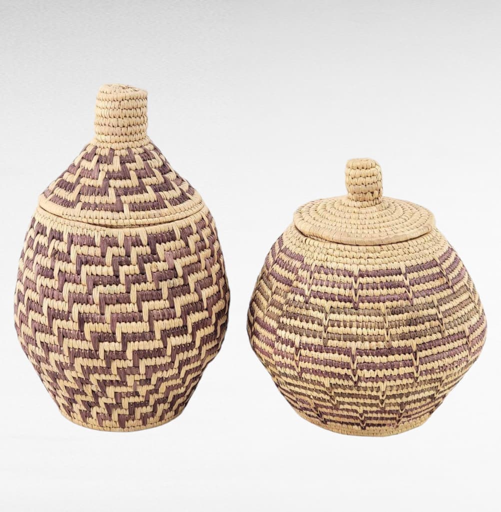 Yup'ik Grass Baskets By Jenny Paul & Jennie Friend Auction