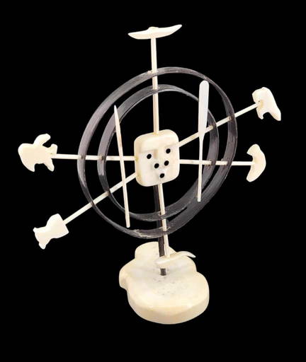 Iñupiaq Walrus Tusk & Baleen Spirit Wheel By Al Kaloke