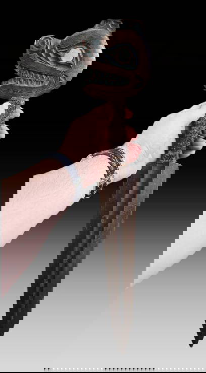 19th C. Tlingit Copper Fighting Dagger Auction