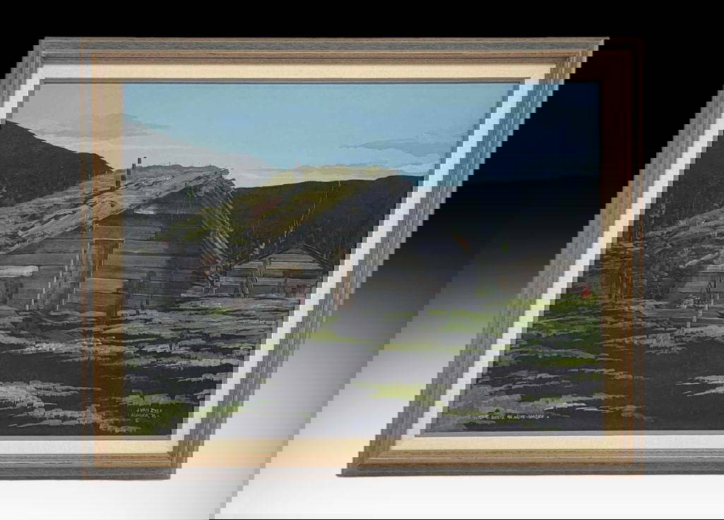 Jon Van Zyle "the Smell Of Wood Smoke" Original Paintin Auction