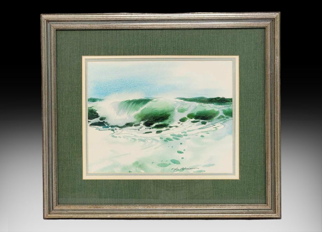 E. John Robinson Watercolor Study Auction