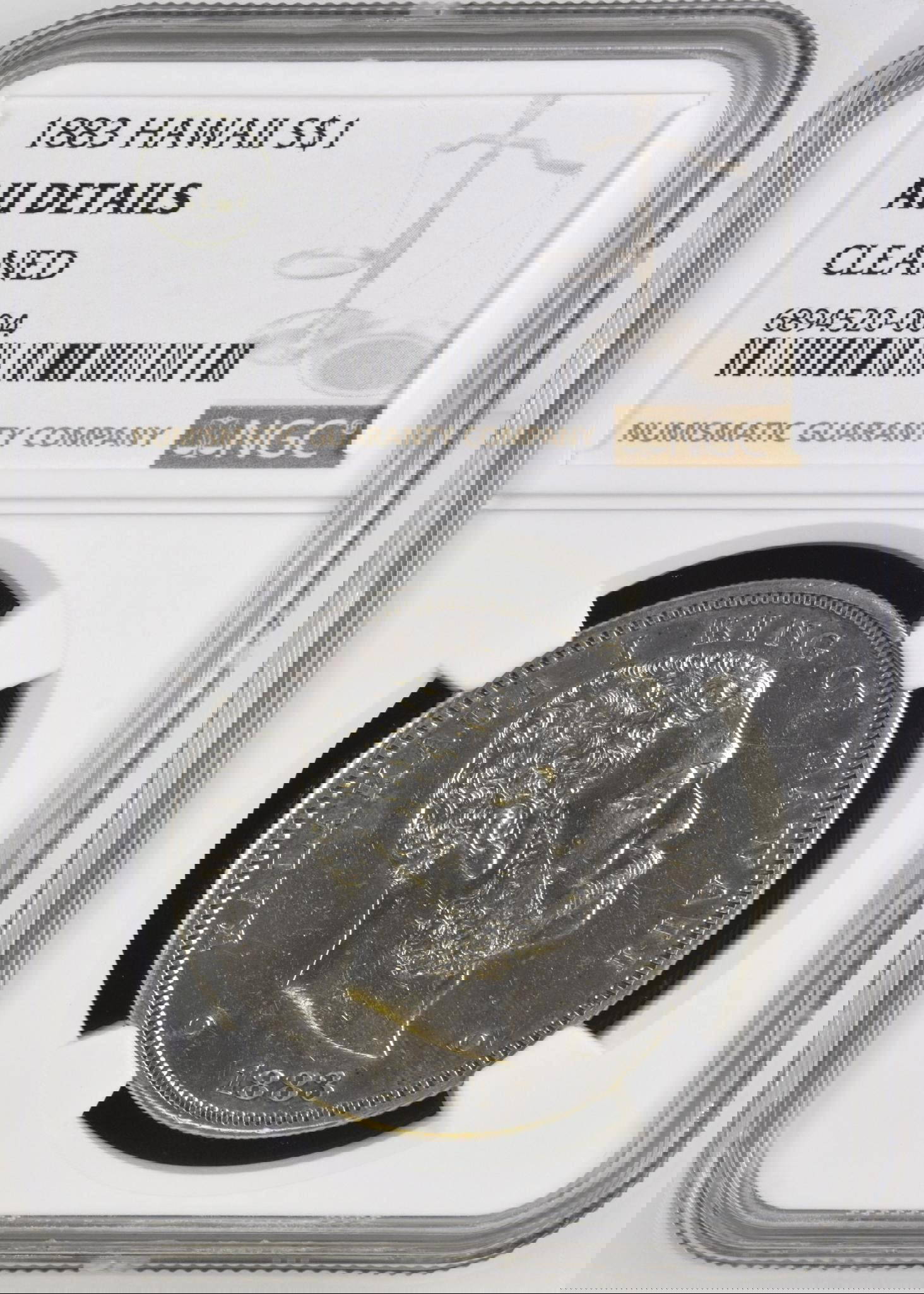 1883 $1 Hawaii Kalakaua Dollar Au Details Ngc Auction