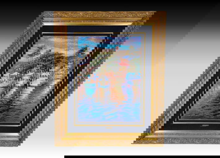 Christian R. Lassen "lahaina Harbor Shore" Artist Proof