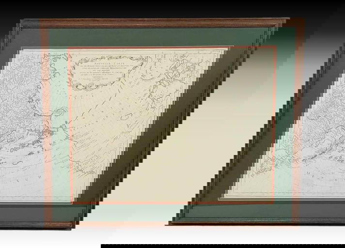 Gerhard Friedrich Müller Map Of The Bering Sea C.1784