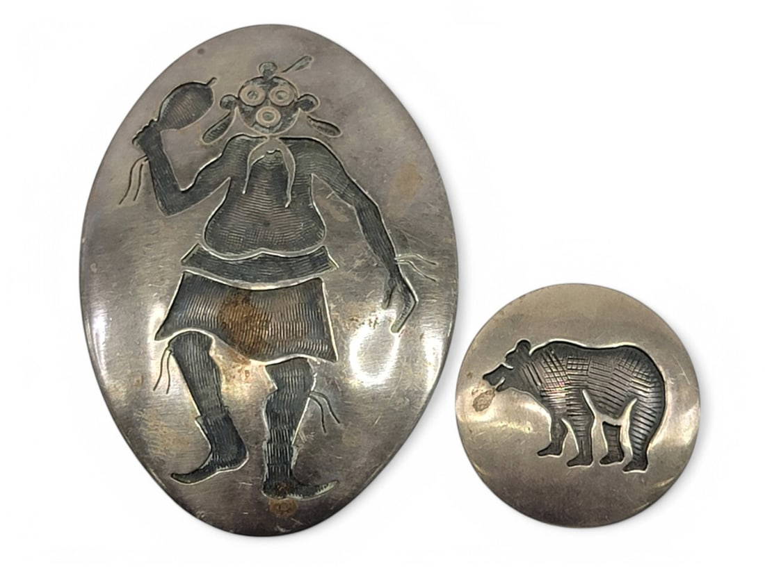 Kenneth Begay Navajo Sterling Silver Medallions Auction