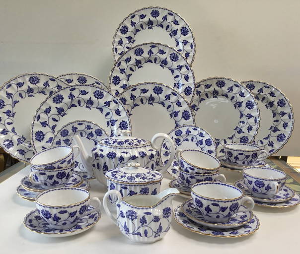 Set Of Spode Colonel Blue China