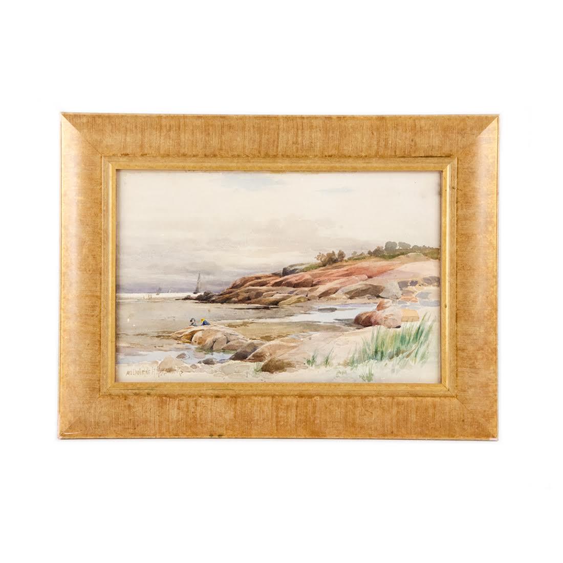 For Auction: Original W/C Nova Scotia Coastal by Melbourne Hardwick ...