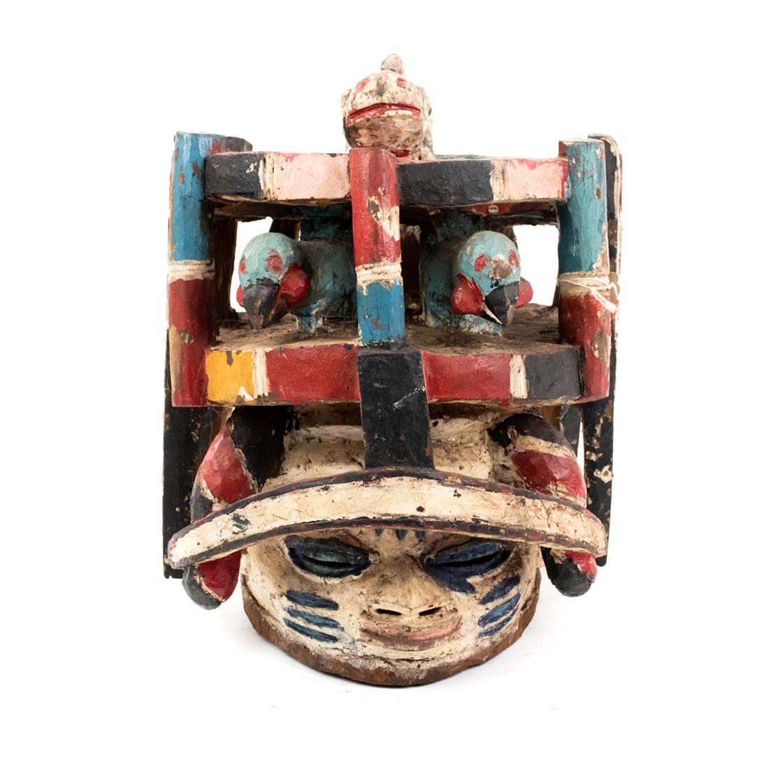 African Nigeria Yoruba Oro Efe Gelede Mask