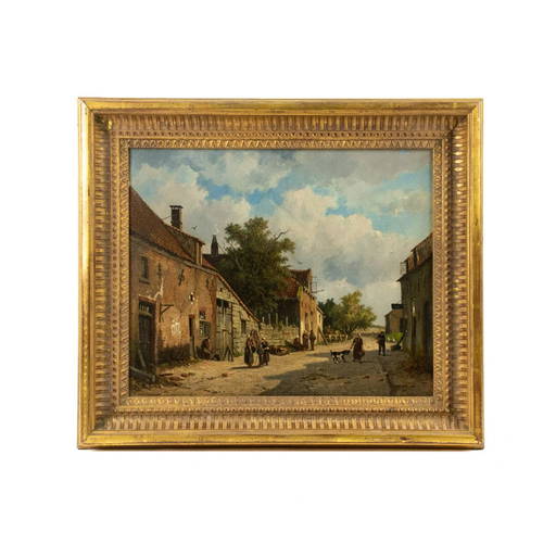 Adrianus Everson Signed Oil On Canvas