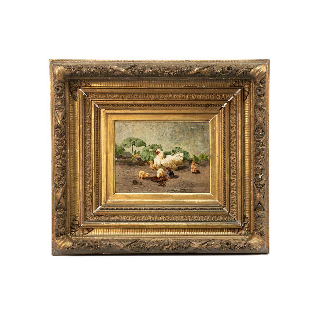 William Baptiste Baird Signed Oil On Board